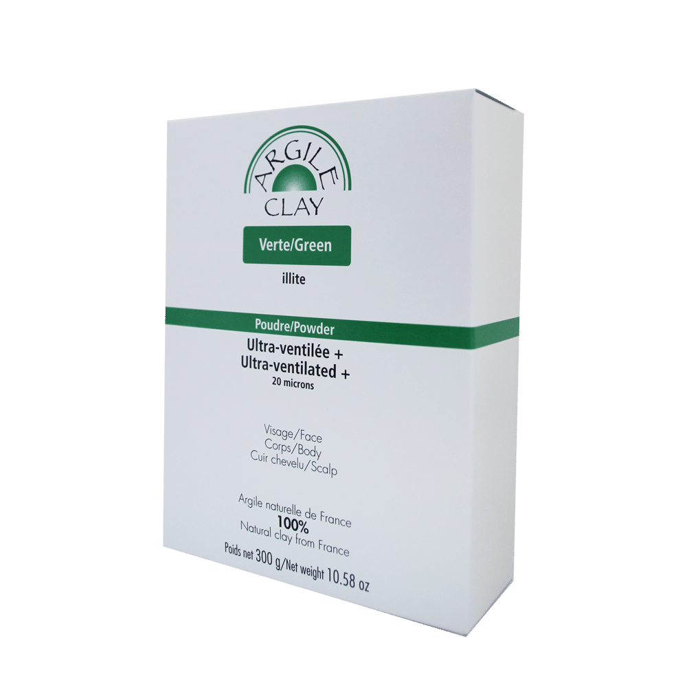 Ultra-ventilated green illite clay - Argile Clay – Homeocan